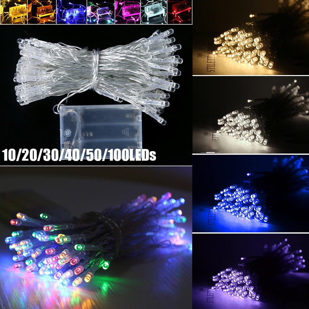 DYstyle Holiday Party Wedding Decoration Fairy String Lights Battery ...