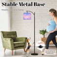 Arc Floor Lamp with Adjustable Lampshade Pastel cloudy sky Standing ...