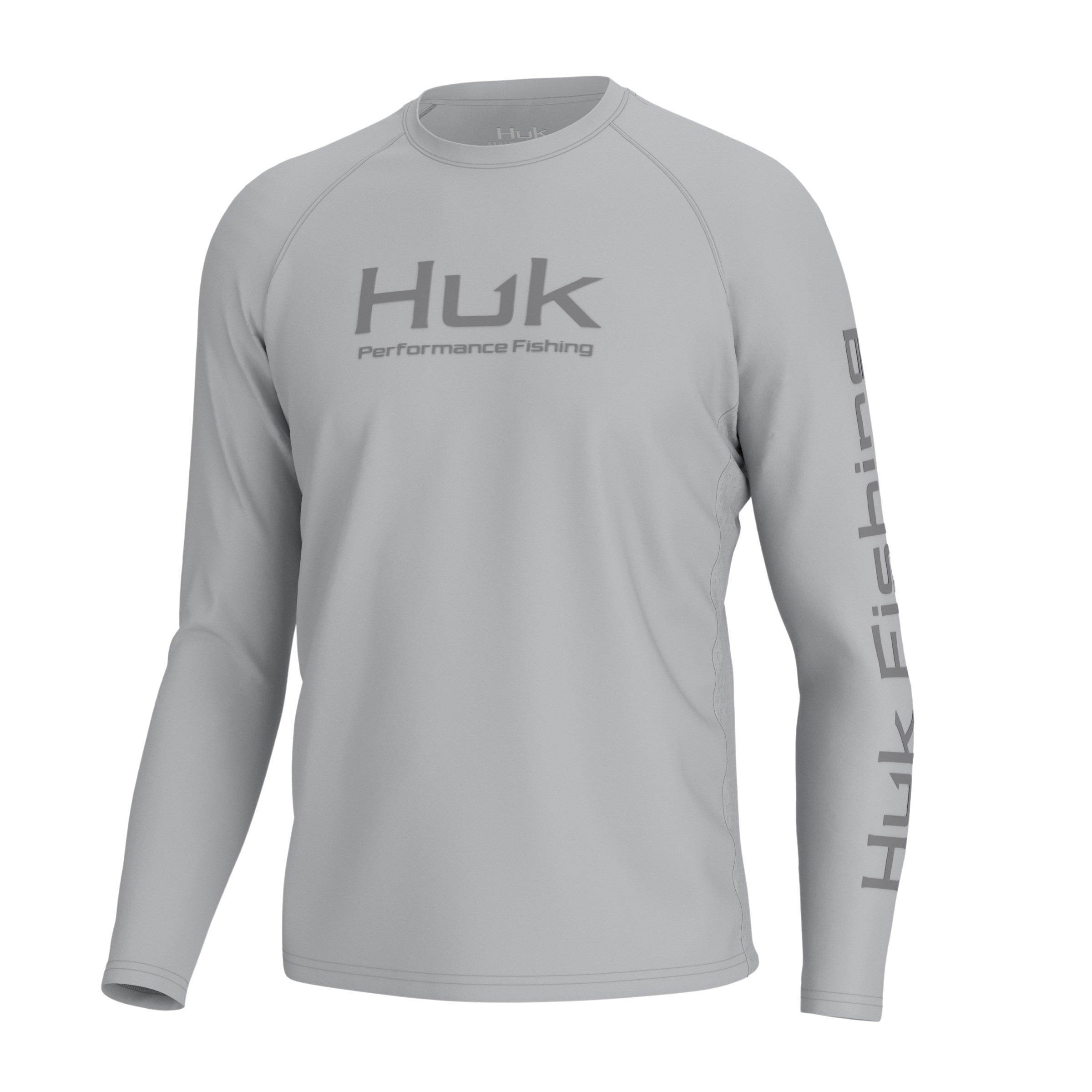 HUK Men Pursuit Vented Long Sleeve Fishing Shirt - Harbor Mist - X-Large - Walmart.com