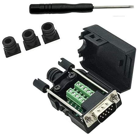 DB9 Breakout Connector to Wiring Solderless Terminal RS232 D-SUB Male ...