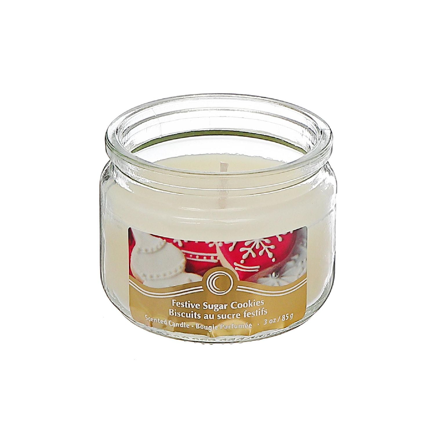 Christmas 3 Oz Scented Jar Candle Festive Sugar Cookies - Set of 4 ...