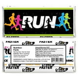 Big Dot of Happiness Set the Pace - Running - Candy Bar Wrapper Track ...