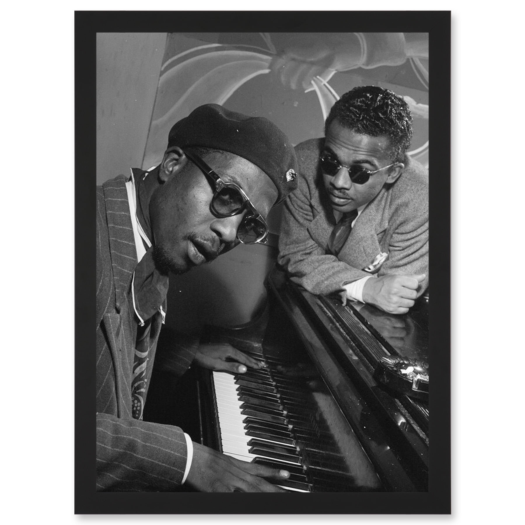 Vintage Photo Music Jazz Legend Thelonious Monk Piano Black & White A4 ...