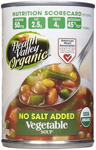 HEALTH VALLEY Organic No Salt Vegetable Soup, 15 OZ - Walmart.com