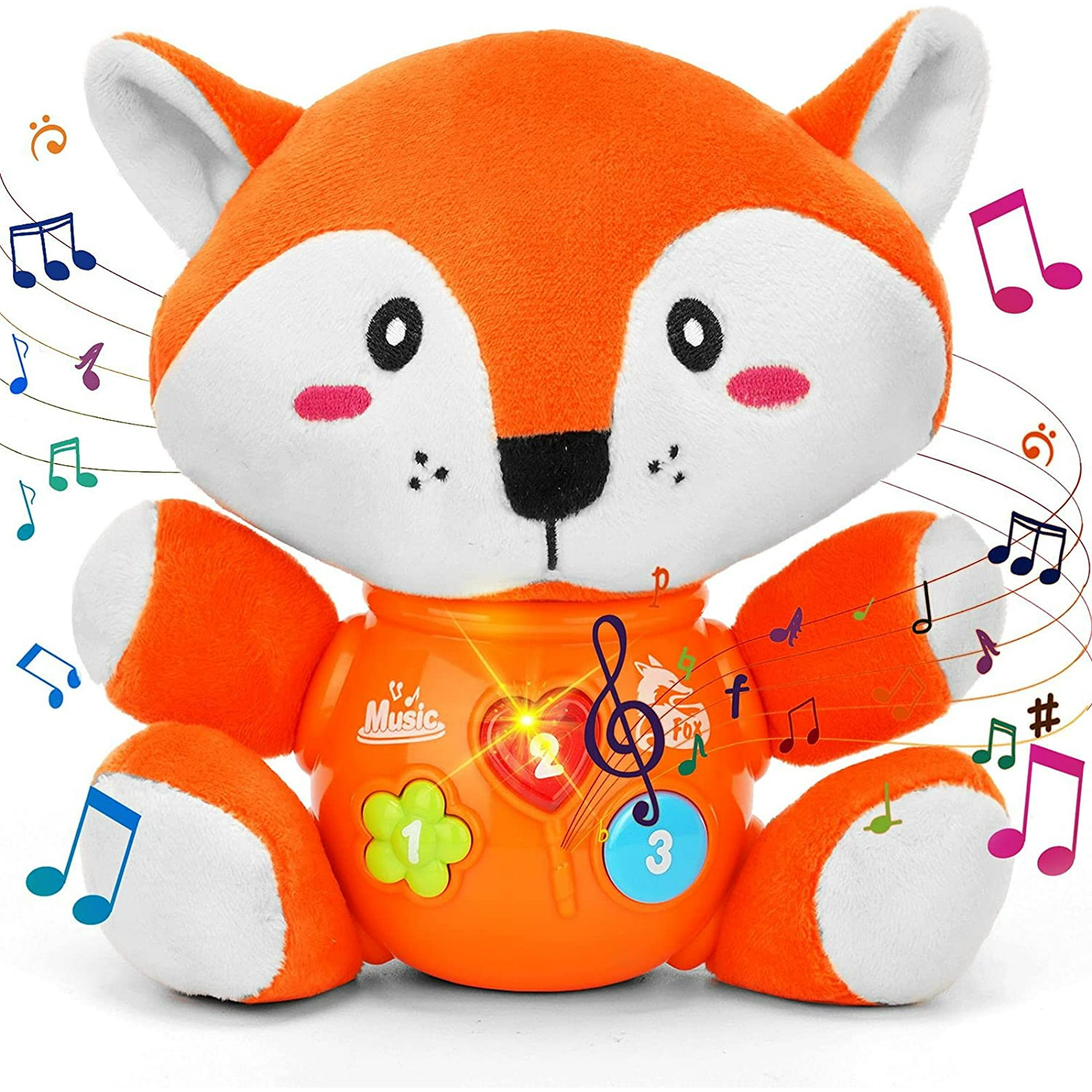 Tfixol Musical Baby Toys Cute Fox Baby Newborn Toys For Toddlers Babies 0 3 6 9 12 Month Infants Baby Toy For Girls And Boys Best Gift
