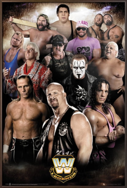 WWE - Framed Wrestling Poster / Print (Legends) (Size: 24" x 36 ...