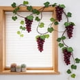 15 Pack Assorted Artificial Grapes Fake Fruit Bunches with Frosted ...
