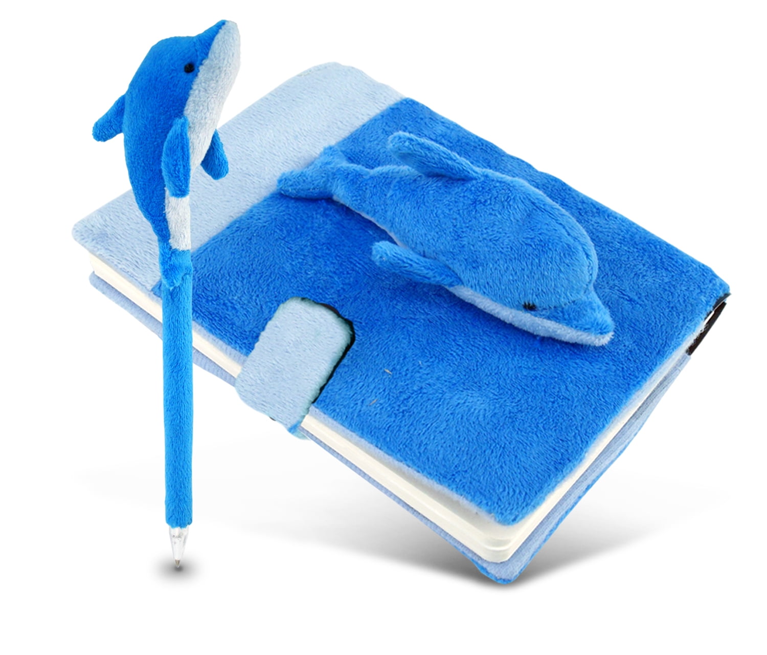 Puzzled Plush Dolphin Notebook and Pen - Walmart.com