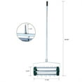 18"W Rolling Lawn Aerator, Heavy Duty Spike Aerator with Steel Handle ...