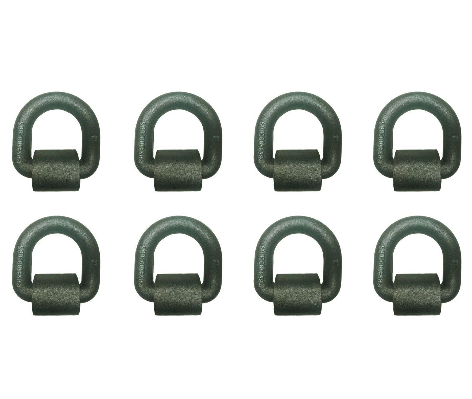 Mega Cargo Control 8 Pack Heavy Duty 1" Weld-On D Ring for Flatbed ...