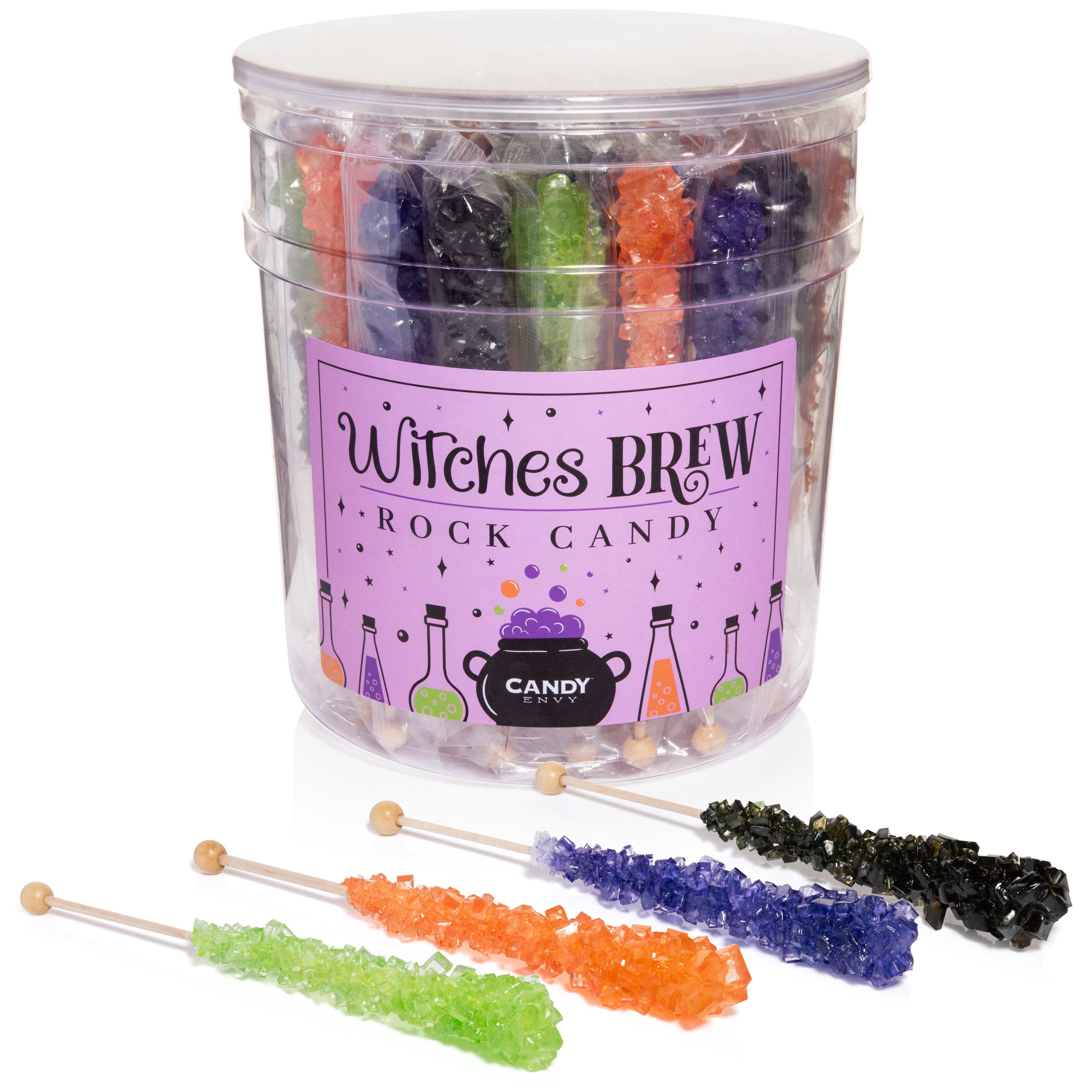 Candy Envy Witches Brew Halloween Rock Candy, 36 Ct. Individually ...