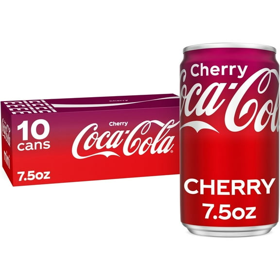 Coca-Cola Mini Cans 7.5oz 30pk, Small Soda Can Pack for Refreshing ...