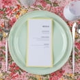 The Edge Collection 6.3" Mint Green Round B&B Plastic Plates: 120CT ...