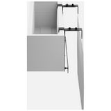 Veradek Block Series Trough 36" Plastic Planter w/ Bracket - White ...