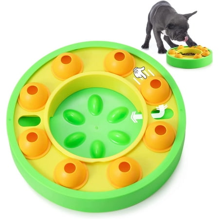 JOYWEI Therapy Dog Dispensing Educational Toys, Rotating Food ...