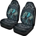 FOR U DESIGNS Boho Mandala Elephant Pattern Car Seat Covers Elastic ...