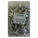 (100) Non-Insulated 12-10 AWG Gauge Ring Connector 3/8" Stud Electrical Wire Terminal - USA ...