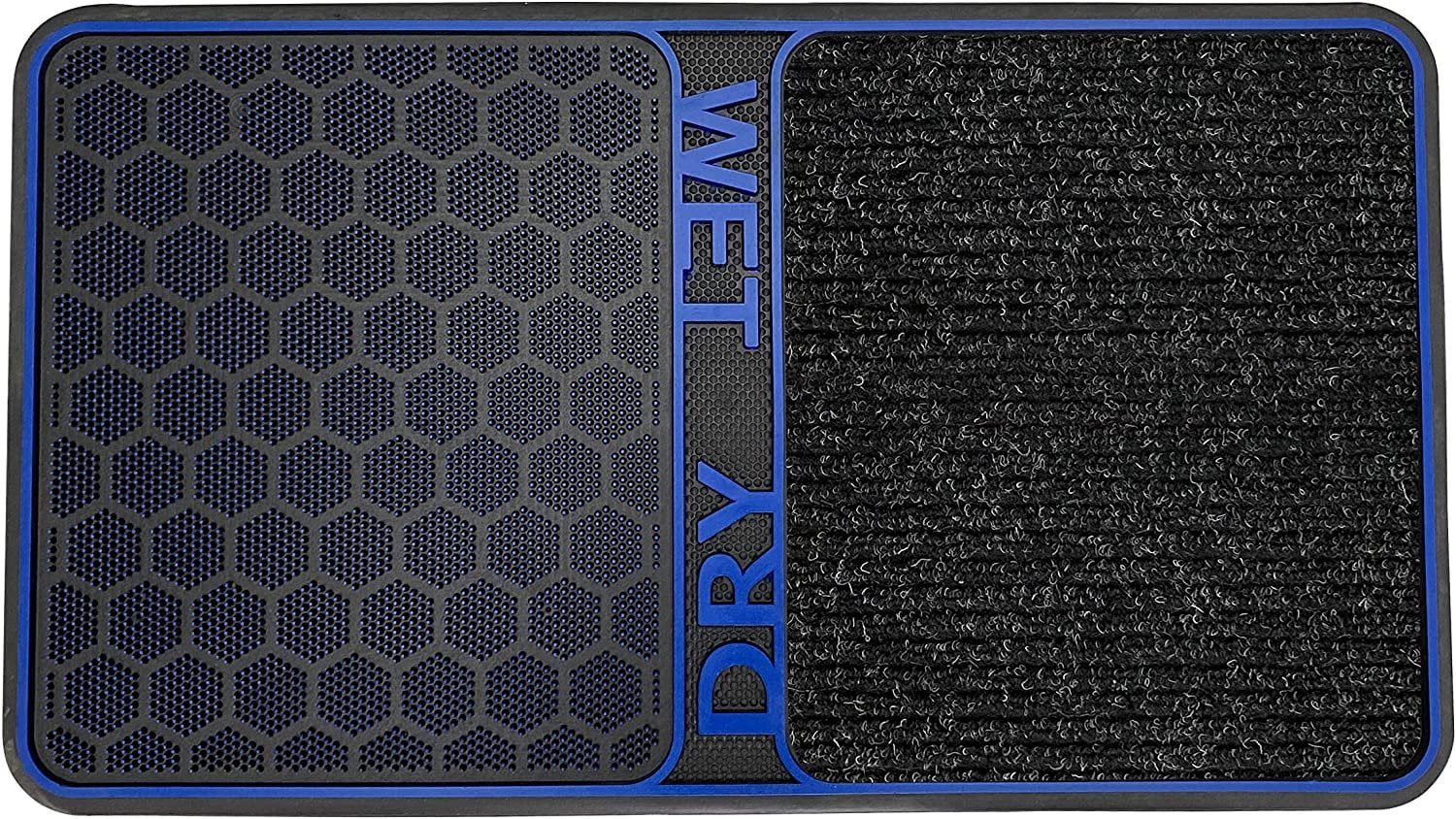 J&V TEXTILES 2 in 1 Wet Dry Shoe Cleaning Floor Mat - 18 x 32 Non Slip ...
