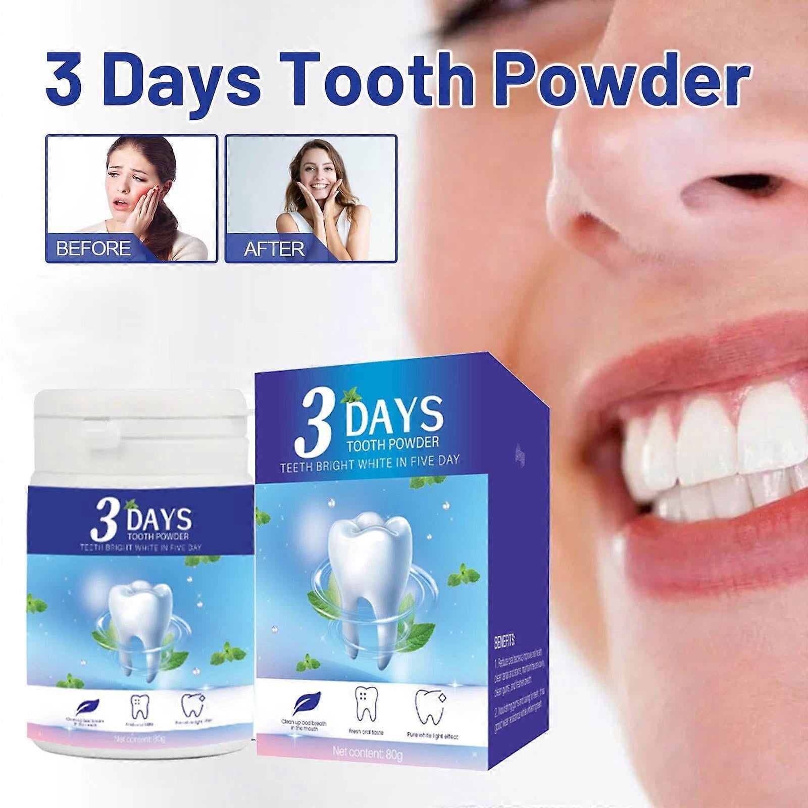 Teeth Whitening Powder Oral Hygiene Cleaning Teeth Removal Stains Tooth ...