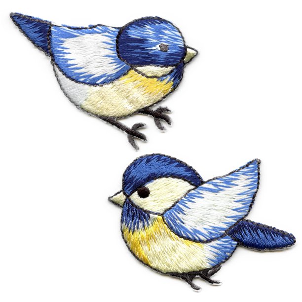 Simplicity Iron-On Blue Birds Applique, 2 Piece - Walmart.com
