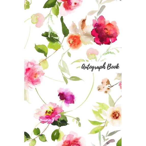 Autograph Book: Blank Portable Unlined Keepsake Memory Book for All ...