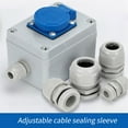 40Pcs Waterproof Cable Glands Joints Adjustable 3-15mm Cable Connectors ...