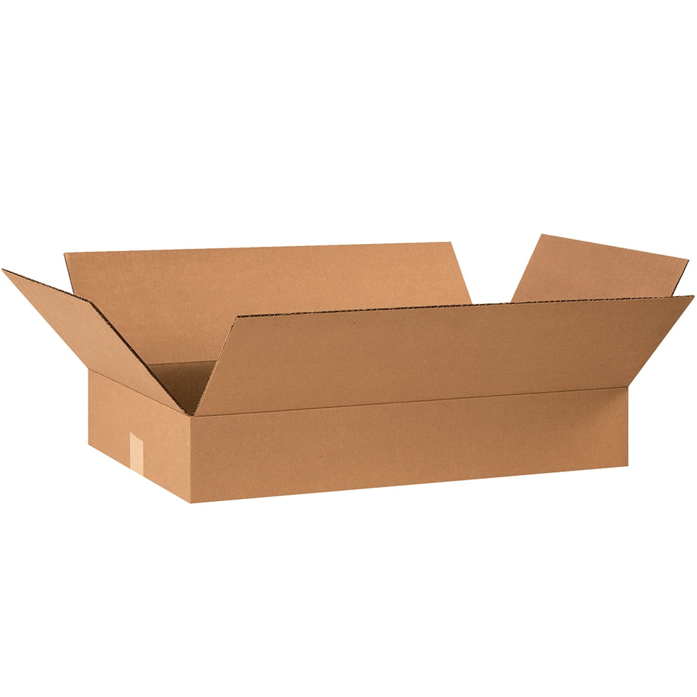 Partners Brand Flat Corrugated Boxes 24" x 14" x 4" Kraft 25/Bundle ...