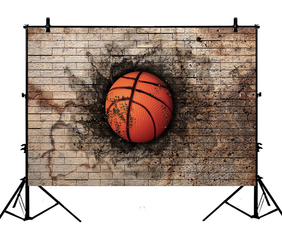 YKCG 7x5ft Brick Wall Basketball Sports Vintage Photography Backdrops ...