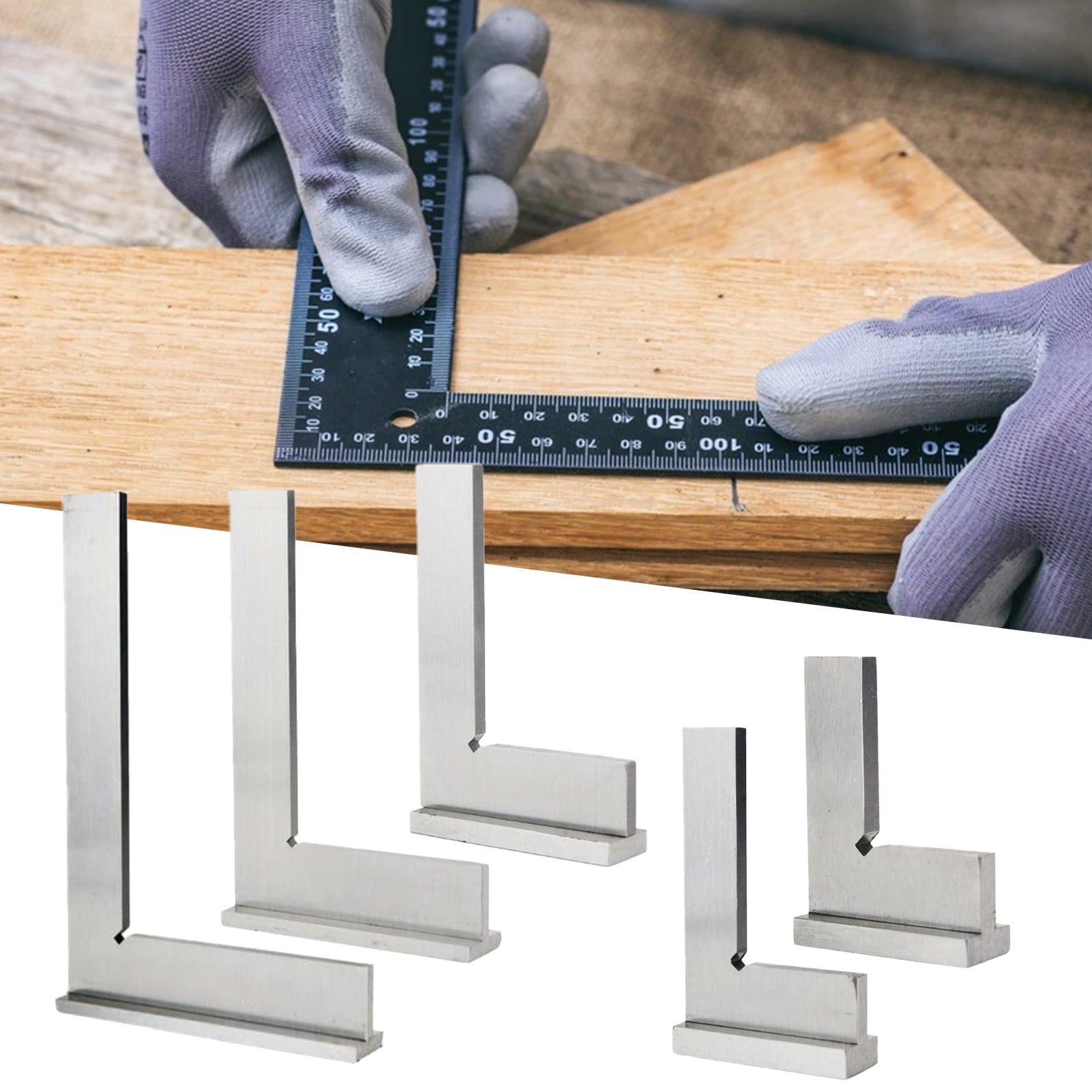 AURORA TRADE 40-200mm High Precision Woodworking Ruler Overall ...