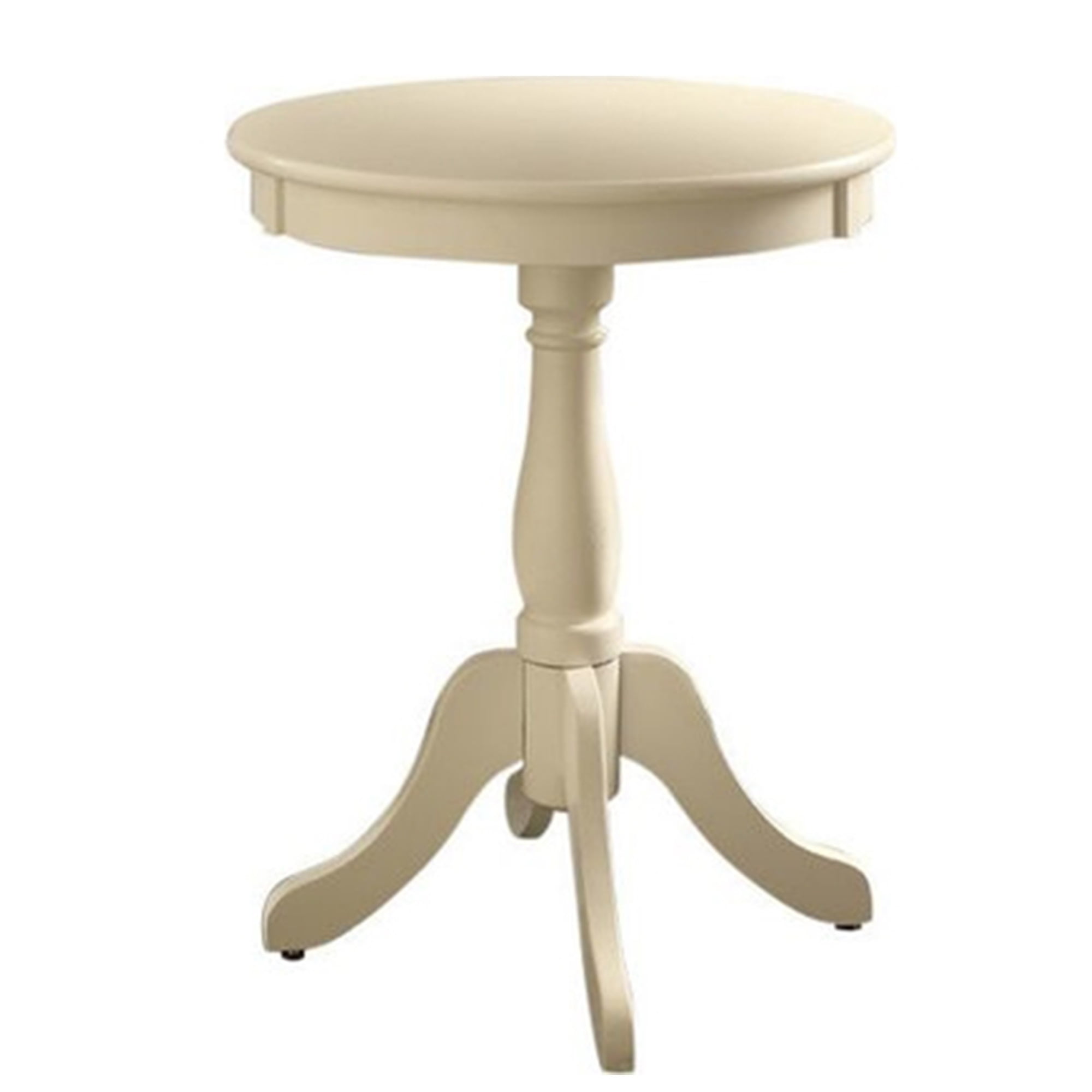 Astonishing Side Table With Round Top, White - Walmart.com