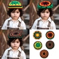 Breathable Knitted Beret Rainbow Color Reggae Jamaican Hat Pullover Hat ...