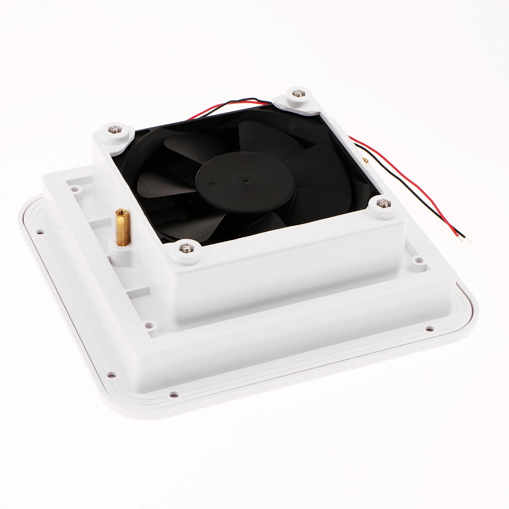 Buy 2 RV Fan 12V Vent White for Camper Trailer Motorhome Online at ...