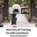 Sony ZV-1 Compact Digital Vlogging 4K Camera (White) for Content Creators & Vloggers +Complete ...