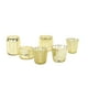 Koyal Wholesale Gold Mixed Glass Candle Holders, 6-Pack, Mismatched ...