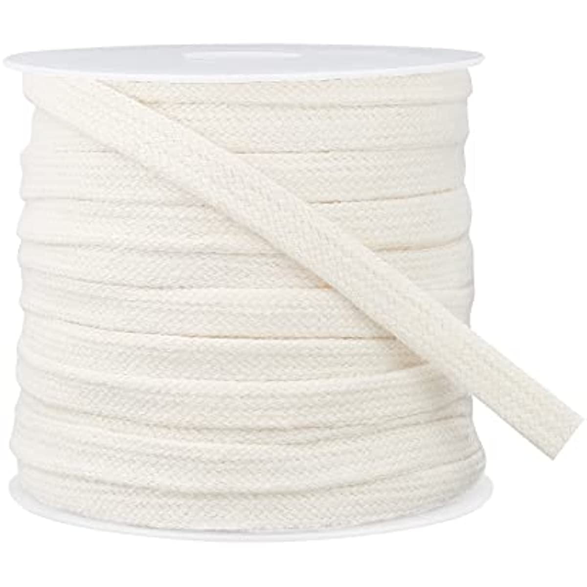 27 Yards Beige Flat Cotton Cords Double Layer Hollow Cotton Rope for ...