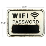 Excello Global Products WiFi Password Sign made from Distressed ...