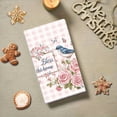 2pcs White Kitchen Towels 16x24 In Bird Rose Butterfly Microfiber ...