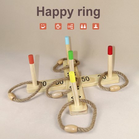 Cheers Educational Toy Building Block Ring Toss Game for Kids Indoor ...