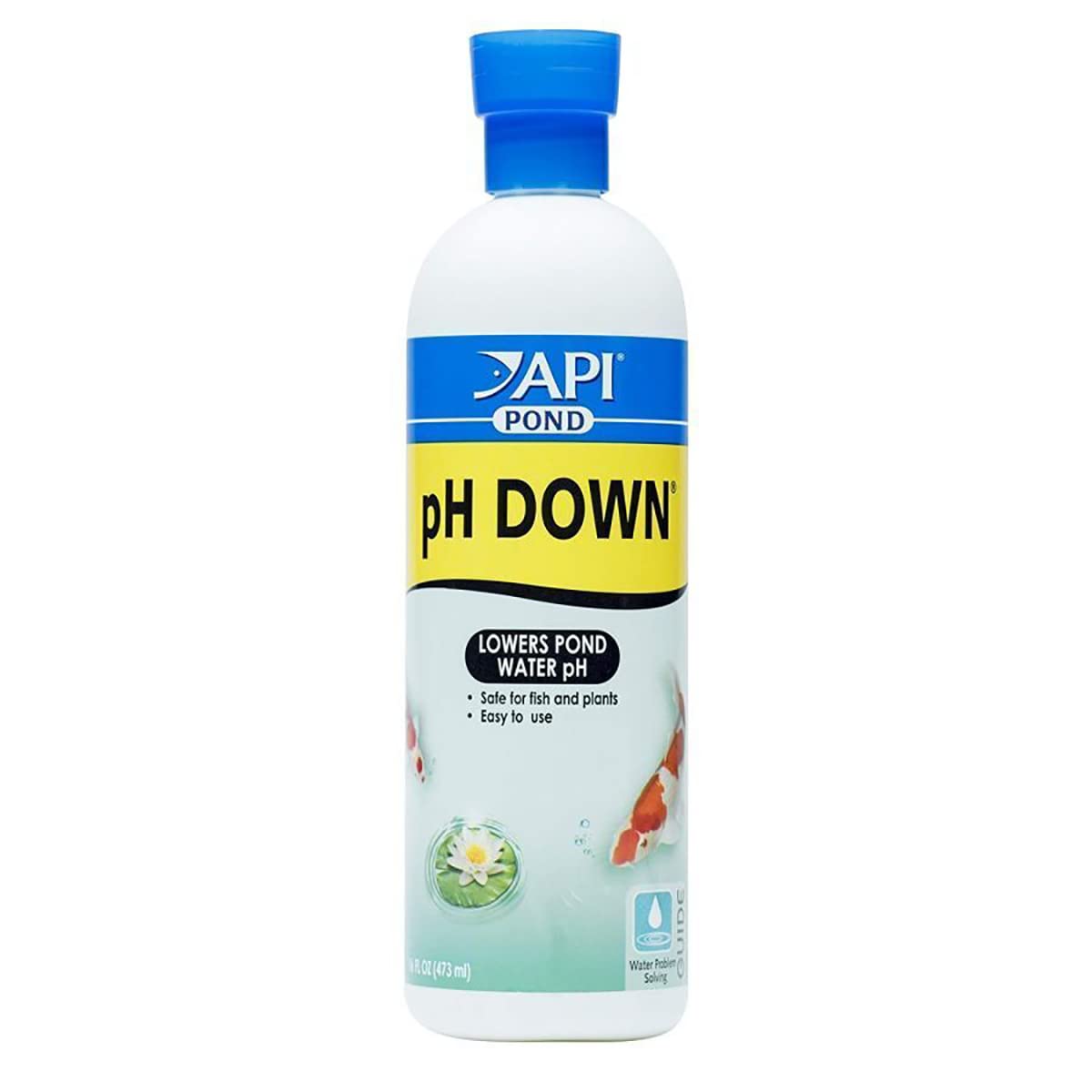 Solución reductora del pH del agua API POND pH DOWN, botella de 473 ml ...