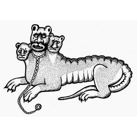 Cerberus. /Nthe Three-Headed Guardian Of The Underworld In Greek ...