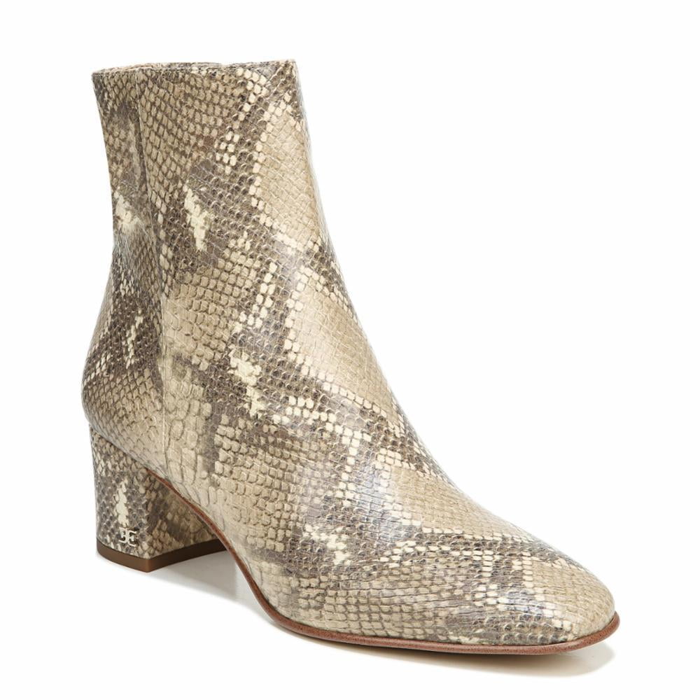 Sam Edelman REGAEN WHEAT MULTI/EXOTIC SNAKE PRINT SHORT BOOT | Walmart ...