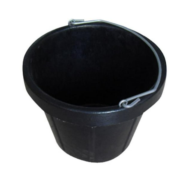 MR12QR-BUCK-BLK 12 Quart Rubber Bucket - Walmart.com