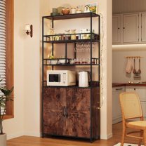 Towallmark Bakers Rack, 70 Inch Tall Kitchen Microwave Stand With ...