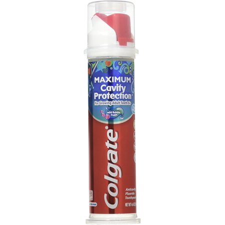 Colgate Maximum Cavity Protection Toothpaste, 6+ Years, Mild Bubble ...