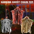 Halloween Hanging Skeleton Ghosts with Lighted Up Eyes, Halloween ...