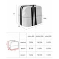 Black Stripe Stand Mixer Dust Cover with Storage Pocket & Handles ...