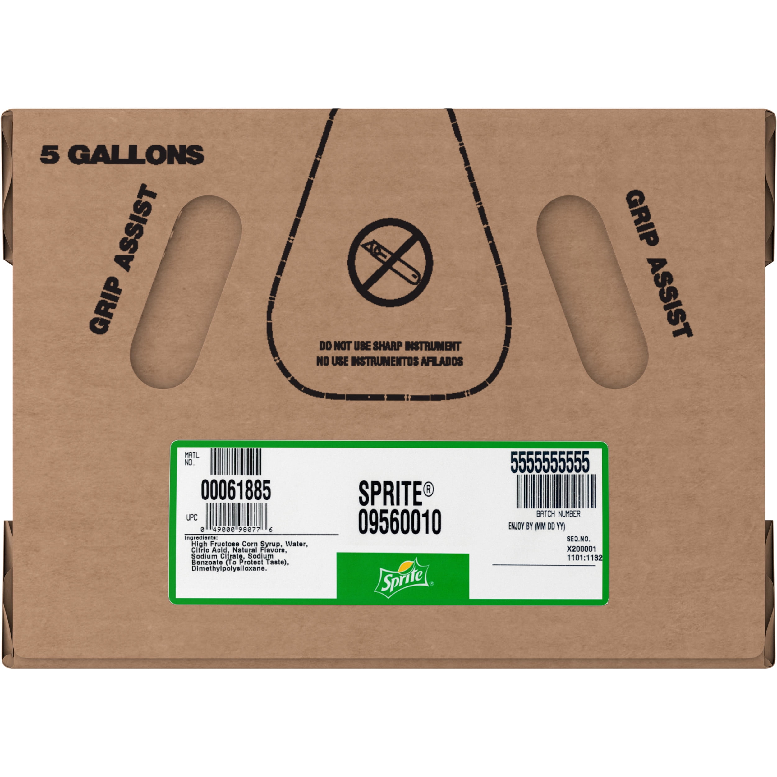 Sprite Bag in box, 5 Gallons - Walmart.com