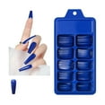 Tips For Nails Clear Short Nail Extensions Fiberglass Extra Long