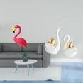 3 Pieces Flamingo Swan Statue Figurine Unique HDPE Ceramic Design for ...