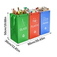 Pack Of 3 Washable Garbage Bins With Smooth Surfaces Quick Cleaning For ...